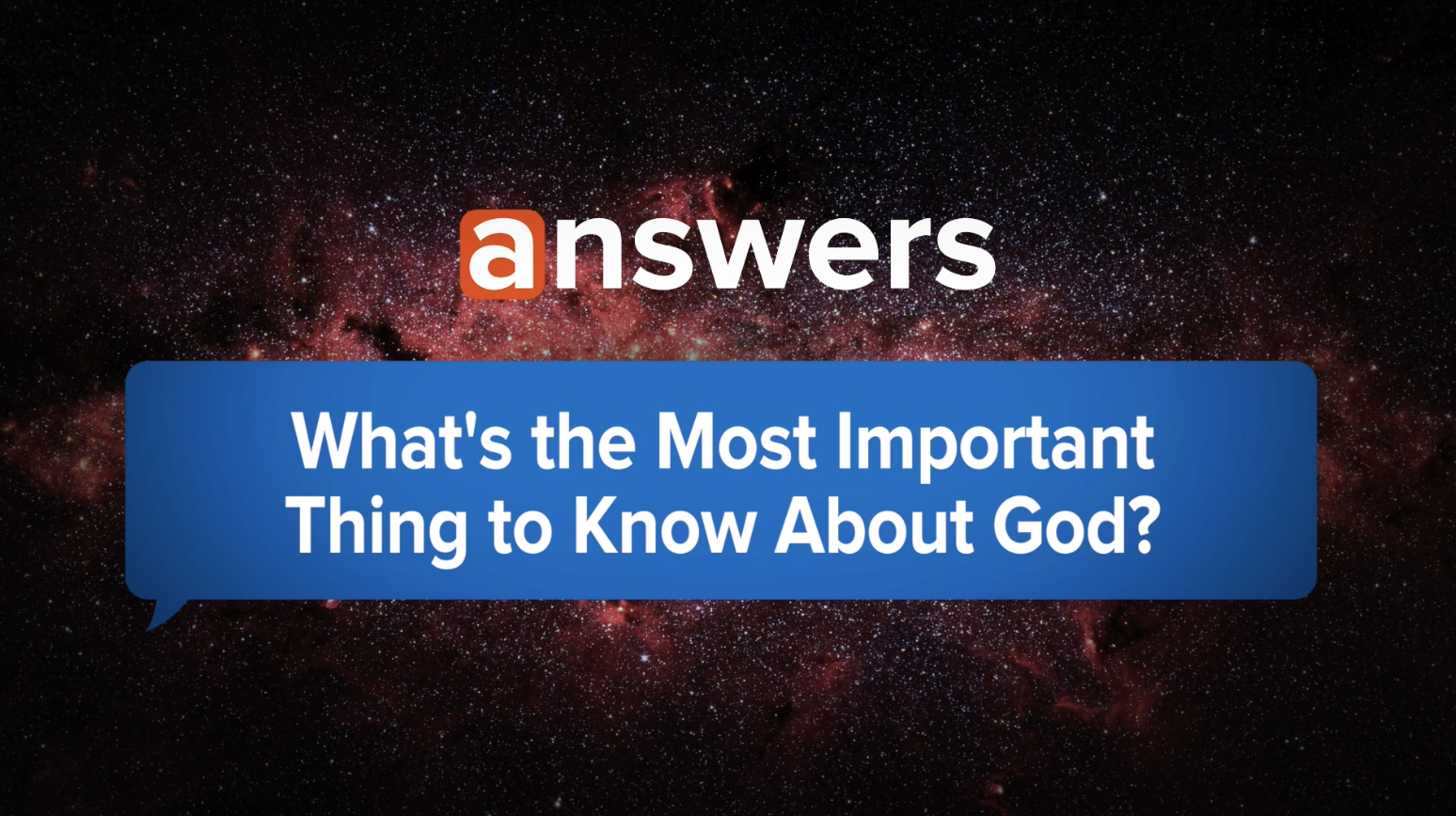 What's the Most Important Thing to Know About God? | Todd Wagner ...